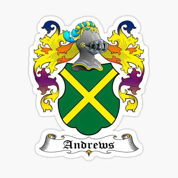 "ANDREWS FAMILY CREST" Sticker for Sale by CathalDevlin | Redbubble