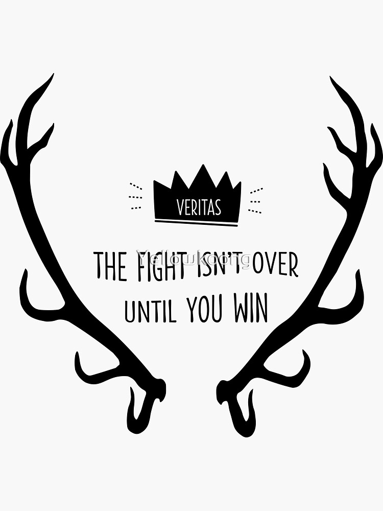 "Veritas Quote" Sticker for Sale by Yellowkoong | Redbubble