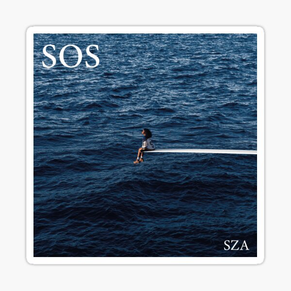 "sos sza" Sticker for Sale by zivad23 | Redbubble