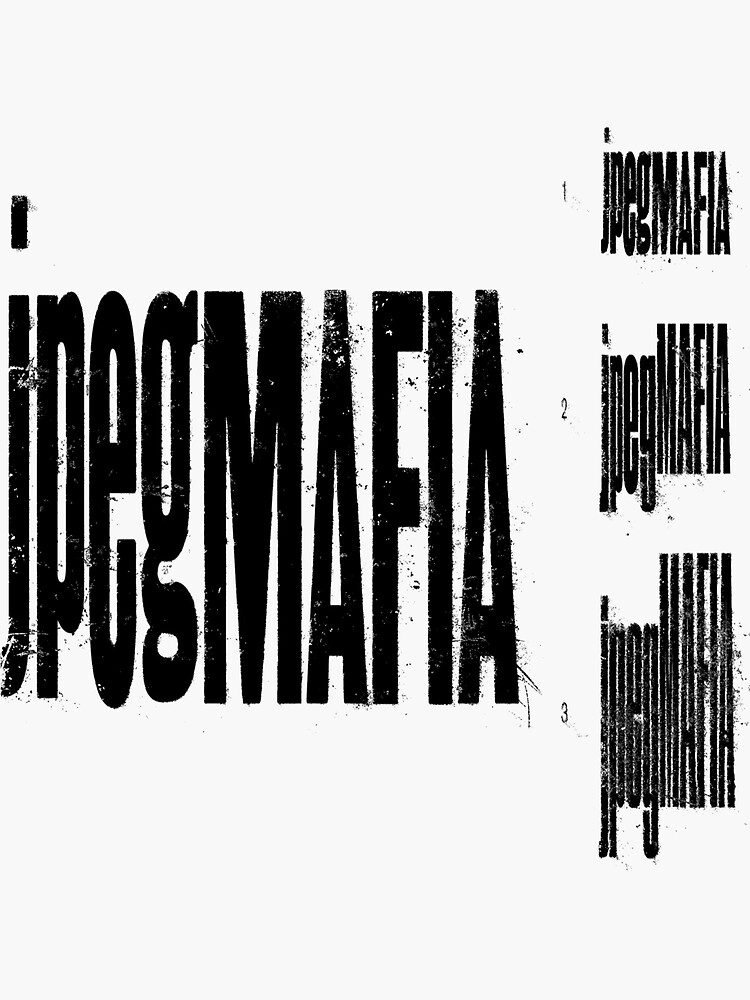 "JPEGmafia Titles" Sticker for Sale by fergyfilms | Redbubble
