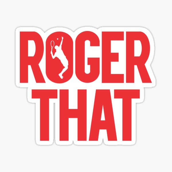 "Roger That" Sticker by wasterhudson | Redbubble