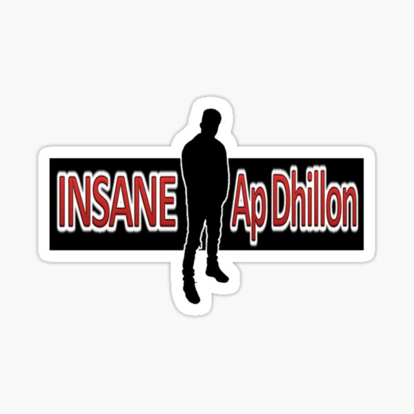 "Ap Dhillon - Insane " Sticker for Sale by SMAKCA | Redbubble