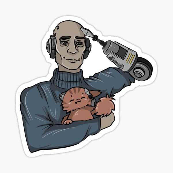 "Echo with Tooka" Sticker for Sale by CountMewku | Redbubble