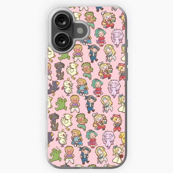 "FF6 All Cast Repeating Tile Pattern 1" iPhone Case for Sale by ...