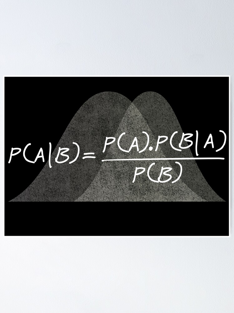 "Bayes Theorem" Poster for Sale by javisolarte | Redbubble