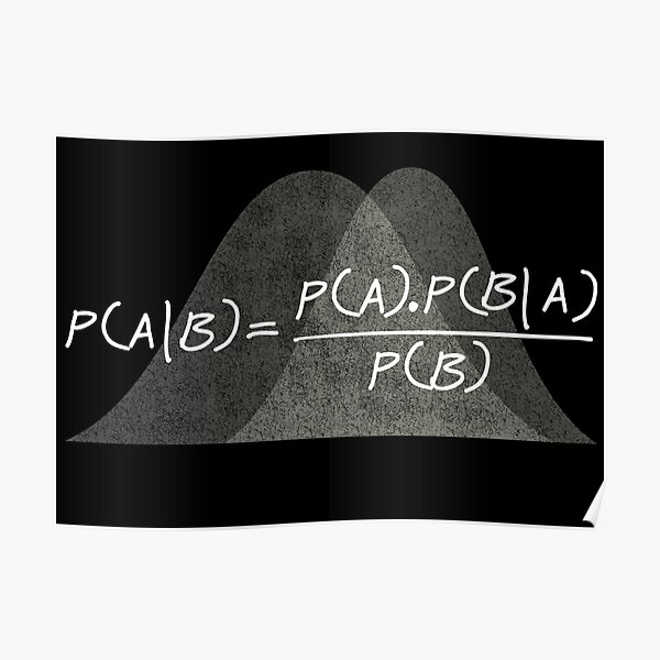"Bayes Theorem" Poster for Sale by javisolarte | Redbubble