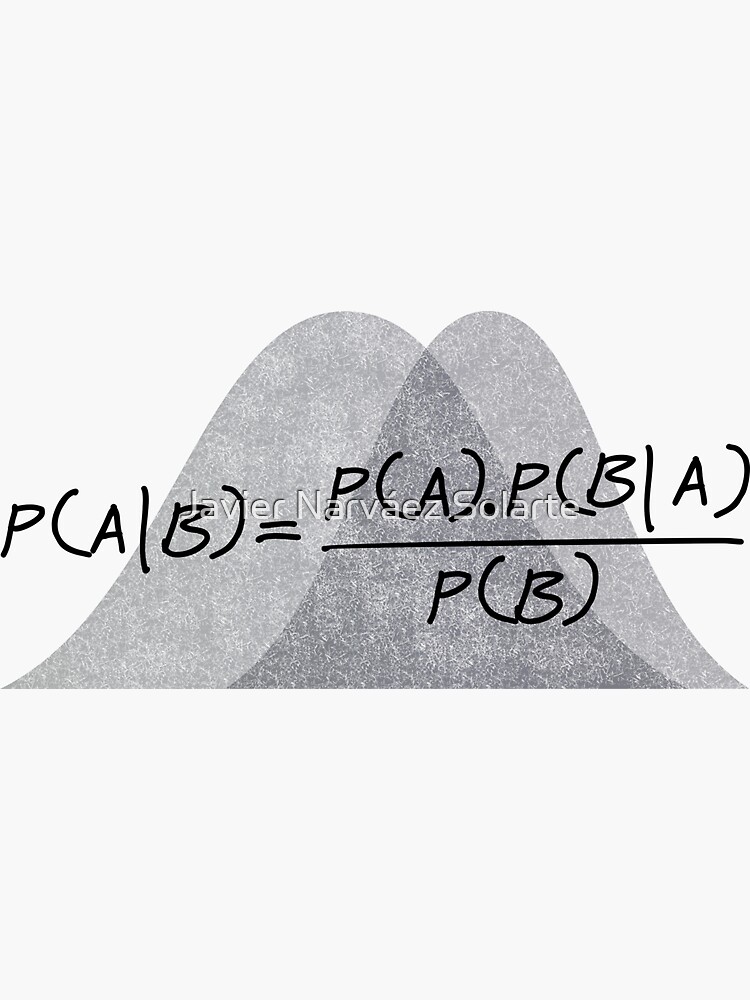 "Bayes Theorem" Sticker for Sale by javisolarte | Redbubble