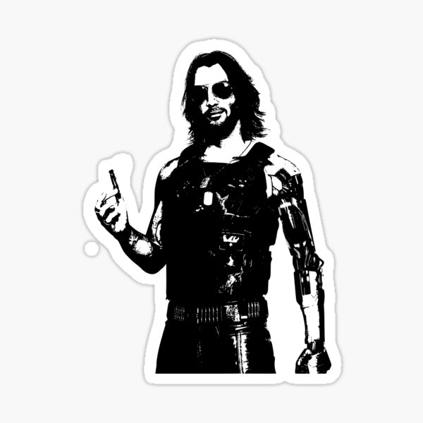 "Cyberpunk 2077 - Johnny Silverhand " Sticker for Sale by Brother-B ...