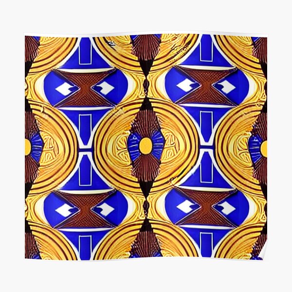 "African pattern, African art " Poster for Sale by Huesoffun | Redbubble