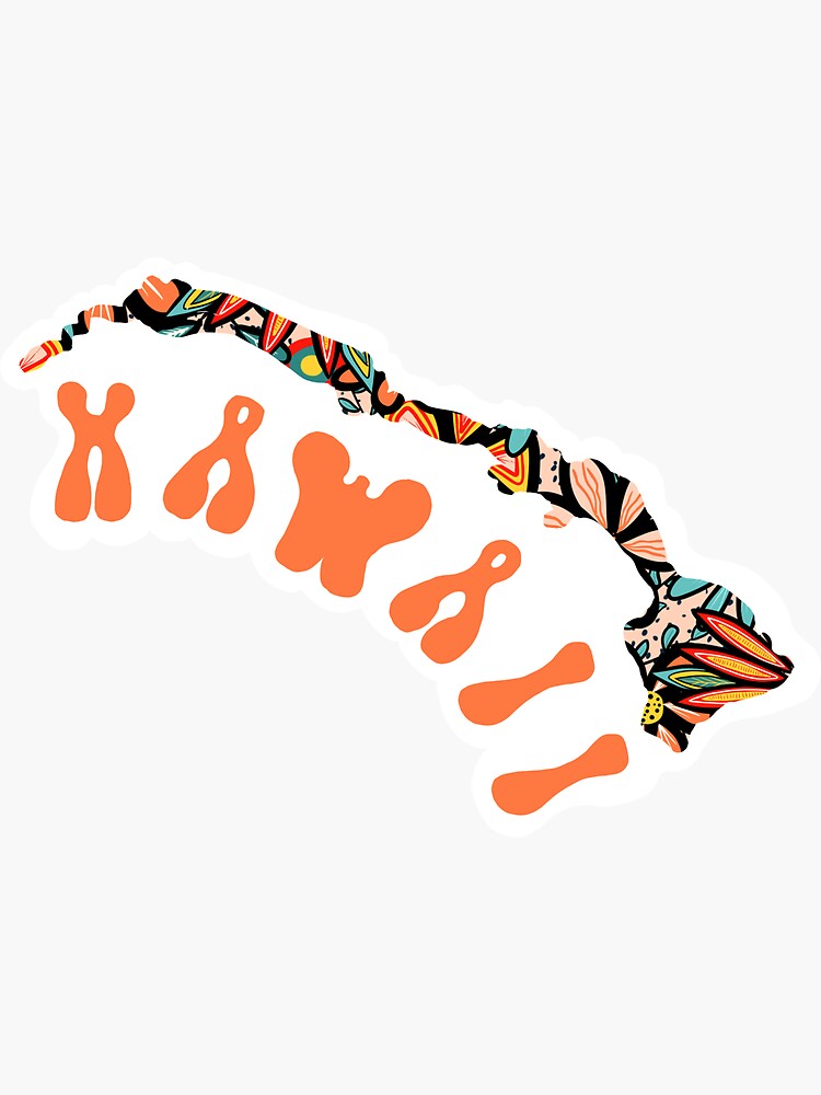 "Hawaii State Design | Artist Designed Illustration Featuring Hawaii ...