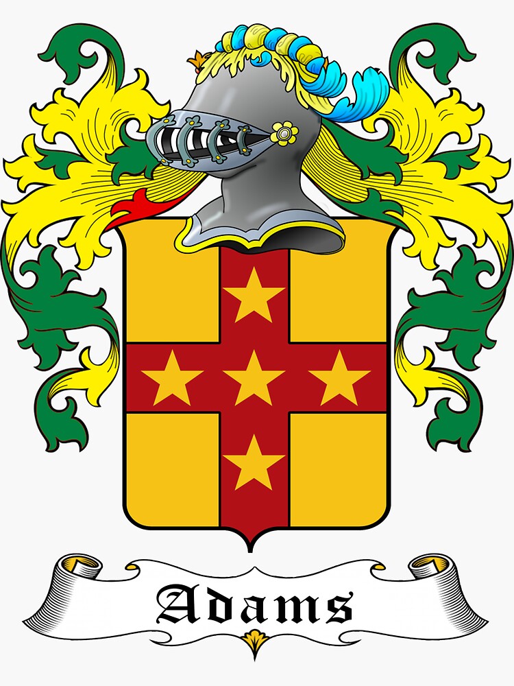 "ADAMS FAMILY CREST" Sticker for Sale by CathalDevlin | Redbubble