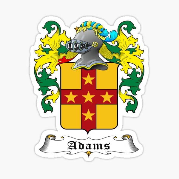 "ADAMS FAMILY CREST" Sticker for Sale by CathalDevlin | Redbubble