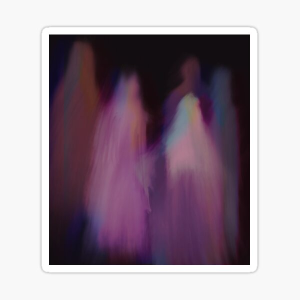 "ghosts" Sticker for Sale by karcinrose | Redbubble