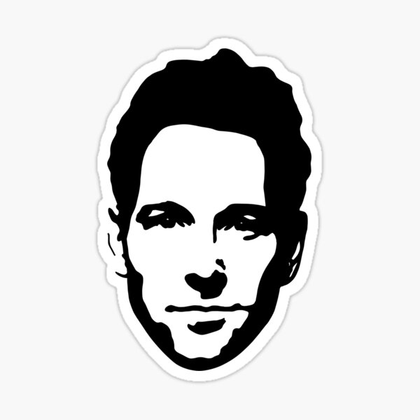 "Paul Rudd silhouette " Sticker for Sale by TJart-works | Redbubble