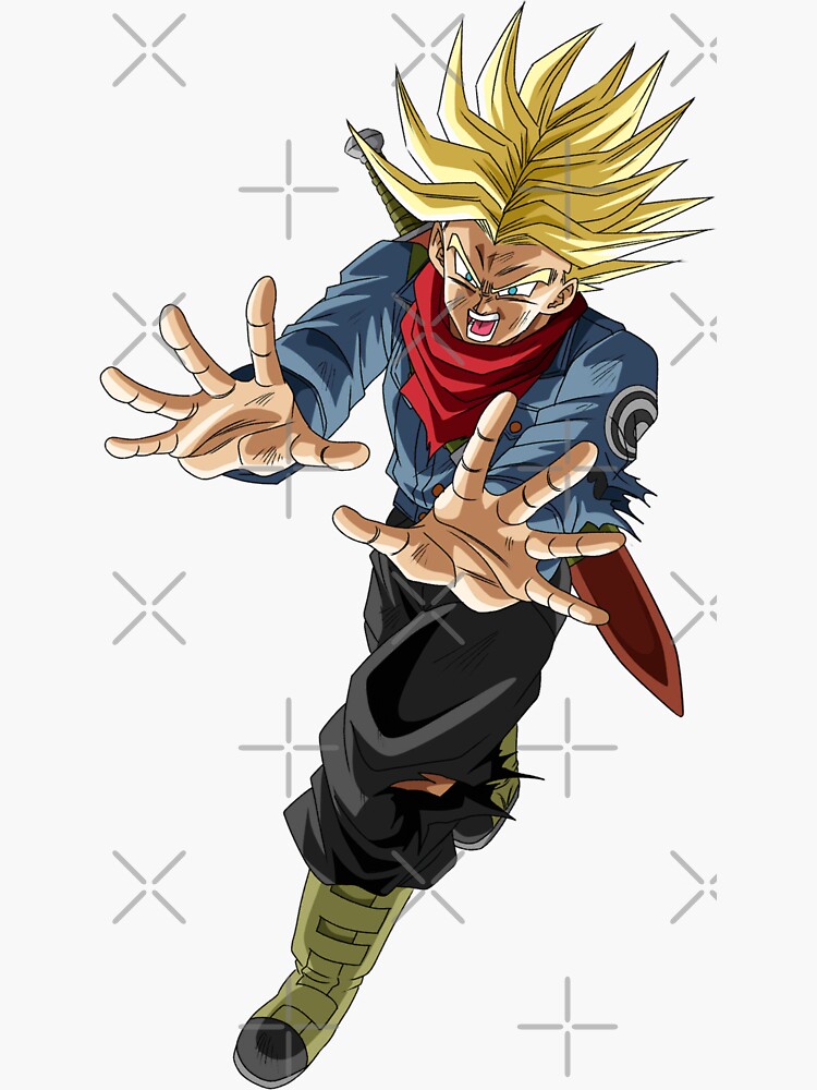 "Trunks SSJ2" Sticker for Sale by TavPictures | Redbubble