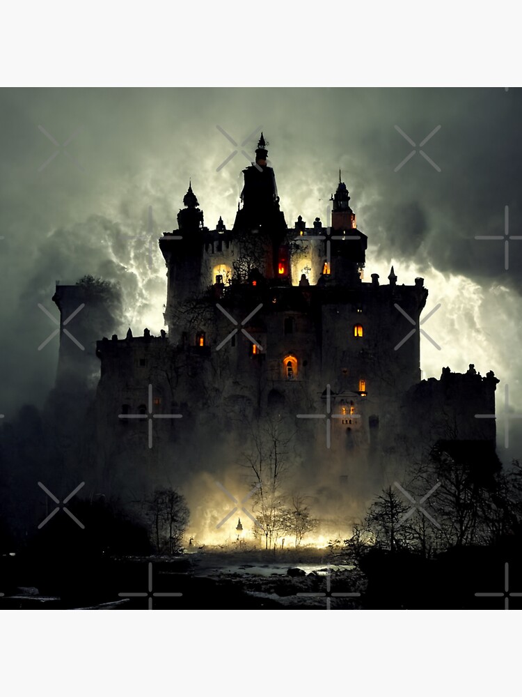 "Dracula's Castle Backlit by Storm #5" Sticker for Sale by Galviato ...