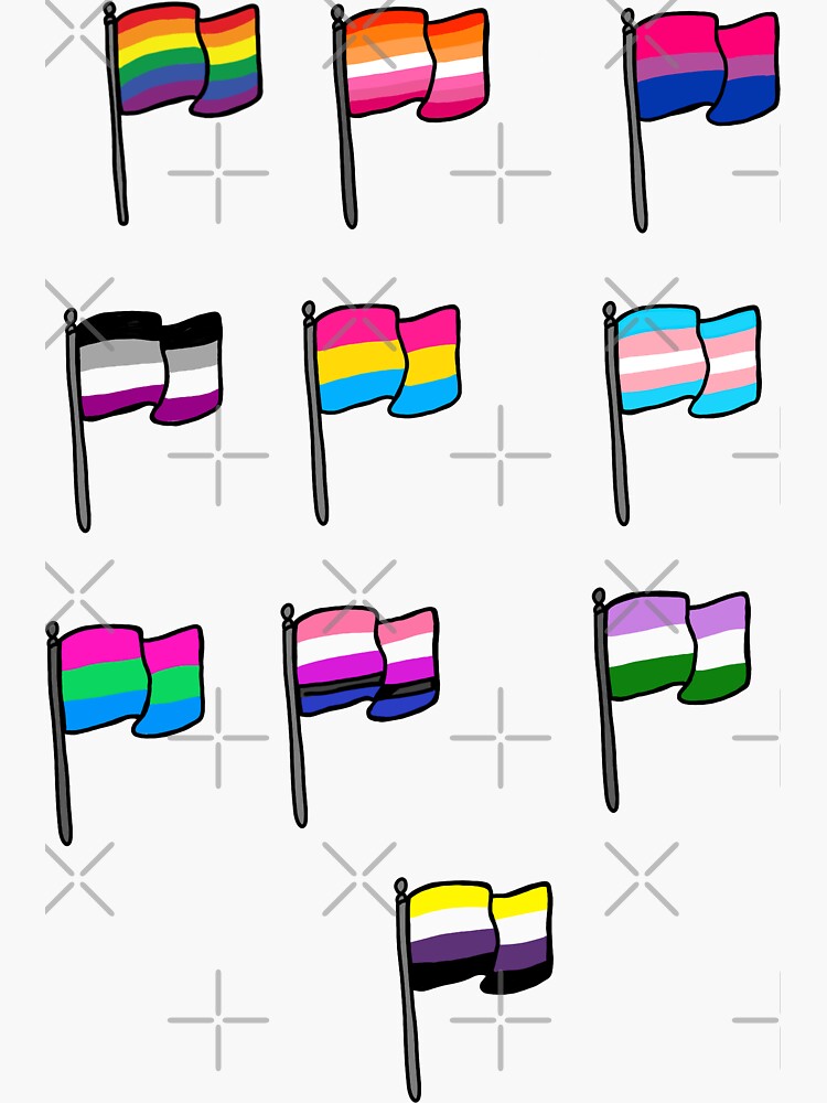 "Pride Flags Pack" Sticker for Sale by alena-n-28 | Redbubble