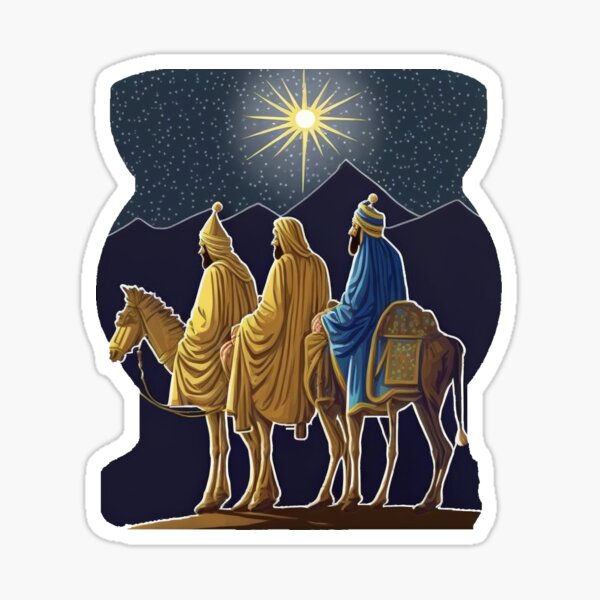 "Guided by the Star of Bethlehem" Sticker for Sale by Nisyo | Redbubble