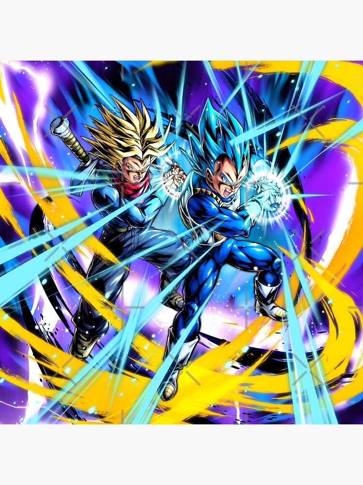 Vegeta And Trunks Galick Gun Poster For Sale By Tavpictures Redbubble