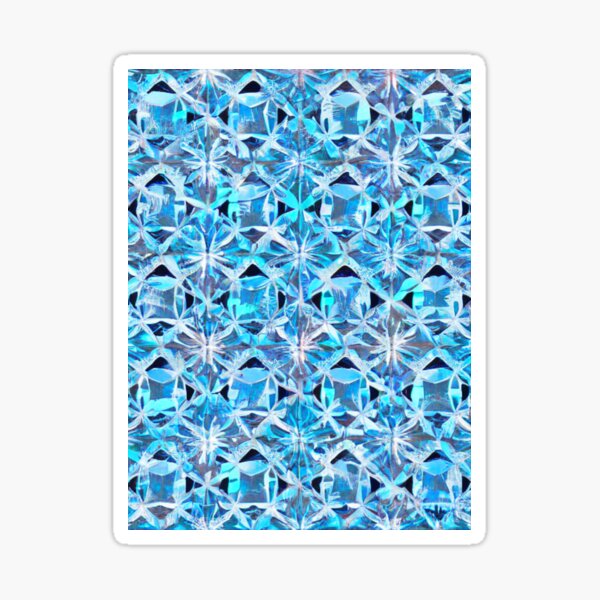 "Ice Cristals Frozen Snow Flakes" Sticker for Sale by HanaiPrint ...