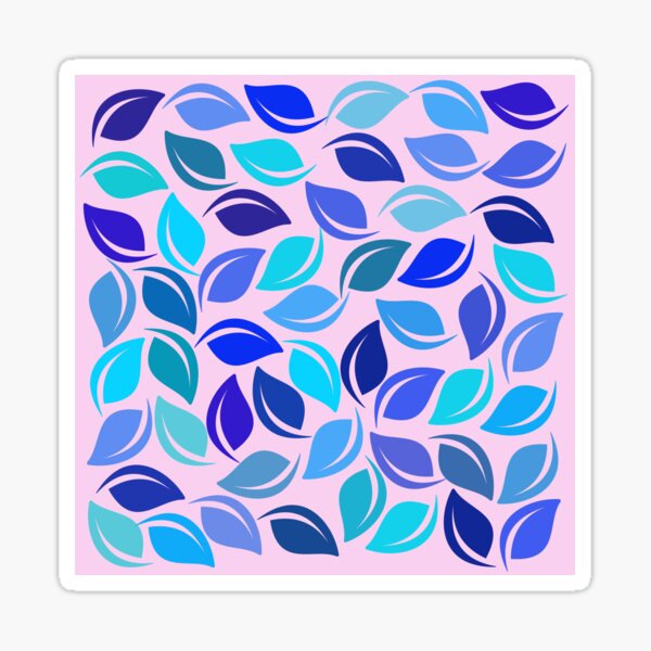 "blue leaves, Various shades of blue, leaf art, leaf collage, abstract ...