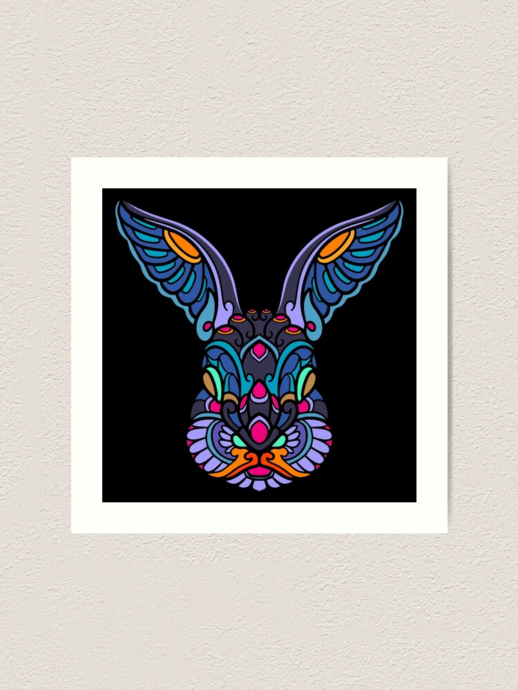 "Year of the Rabbit | Chinese New Year | Colorful Rabbit Zentangle Art ...