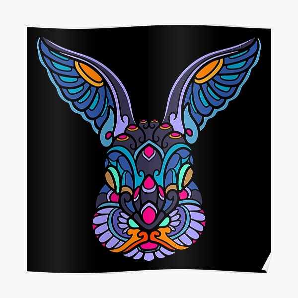 "Year of the Rabbit | Chinese New Year | Colorful Rabbit Zentangle Art ...