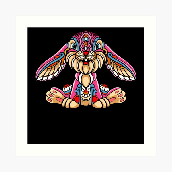 "Year of the Rabbit | Chinese New Year | Colorful Rabbit Zentangle Art ...