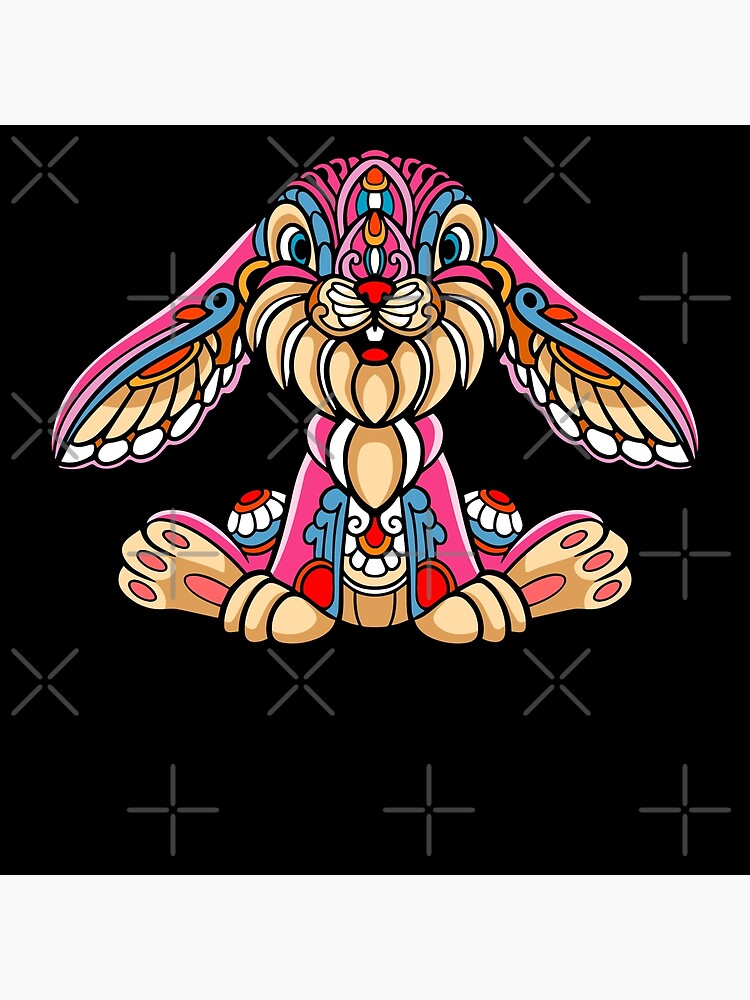 "Year of the Rabbit | Chinese New Year | Colorful Rabbit Zentangle Art ...