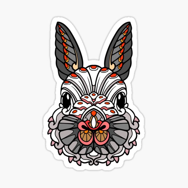 "Year of the Rabbit | Chinese New Year | Colorful Rabbit Zentangle Art ...