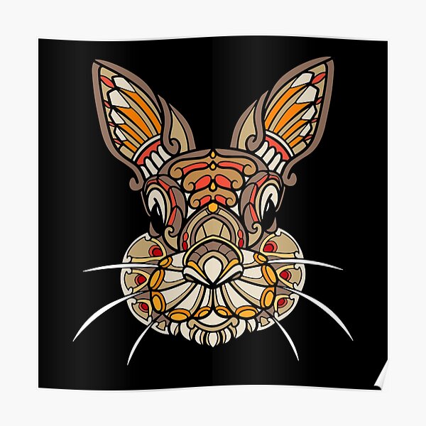 "Year of the Rabbit | Chinese New Year | Colorful Rabbit Zentangle Art ...