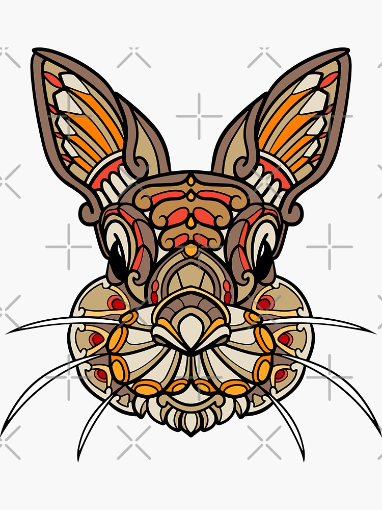 "Year of the Rabbit | Chinese New Year | Colorful Rabbit Zentangle Art ...