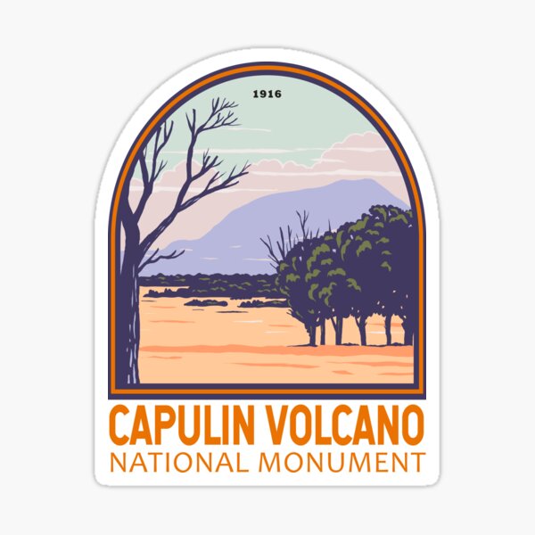 "Capulin Volcano National Monument New Mexico Emblem" Sticker for Sale by KrisSidDesigns | Redbubble