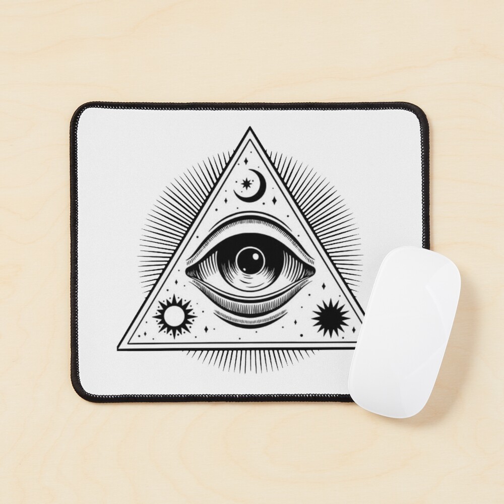 "All Seeing Eye Design" Sticker for Sale by DragonsDepot | Redbubble
