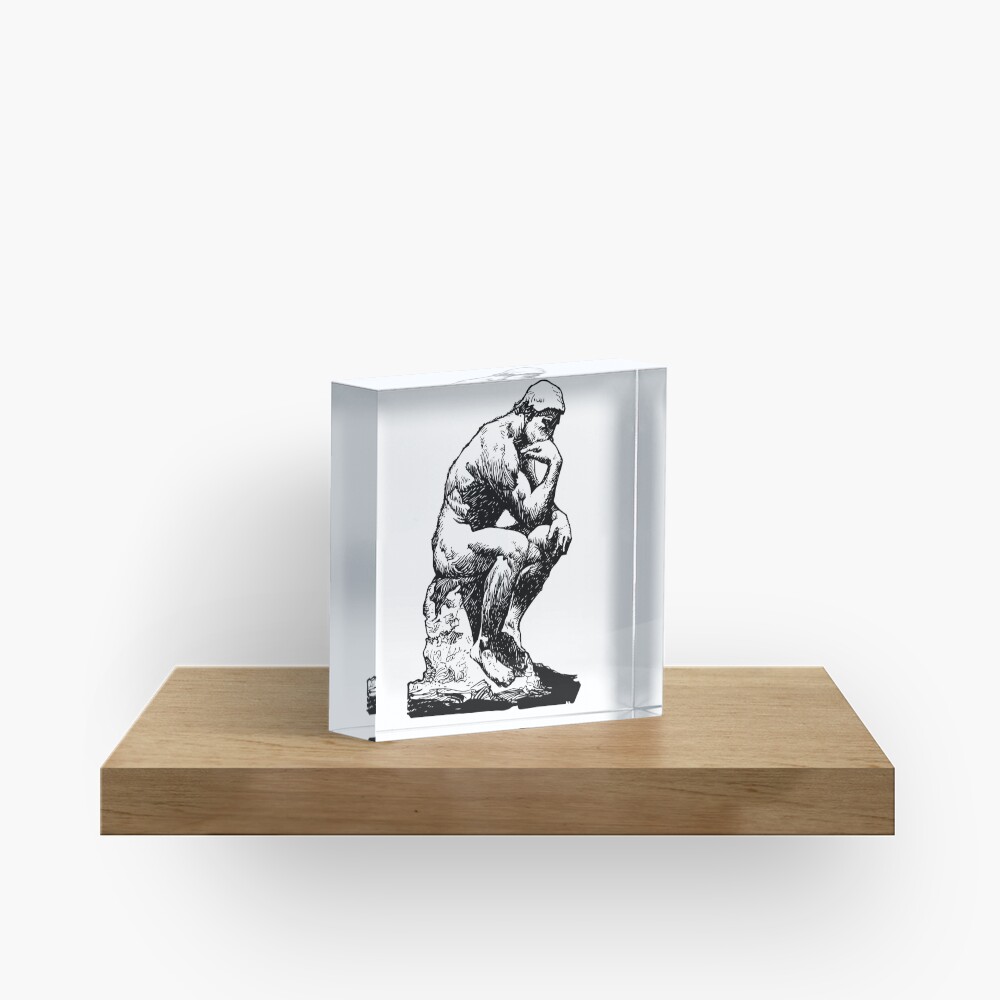 "The Thinker - Thinking Man" Poster for Sale by GazCoDesign | Redbubble