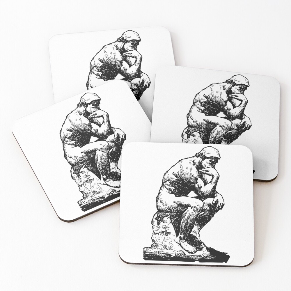 "The Thinker - Thinking Man" Poster for Sale by GazCoDesign | Redbubble