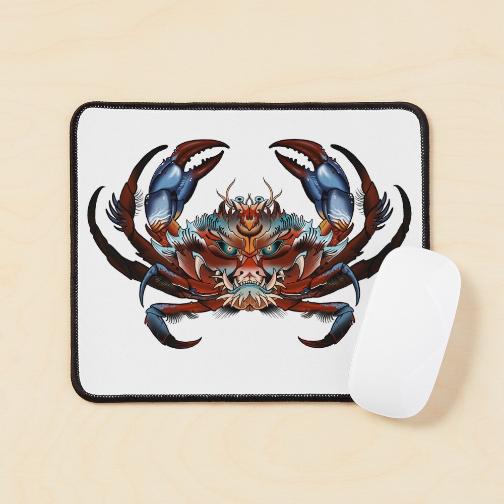 "Heikegani crab art " Sticker for Sale by PickdogArt | Redbubble