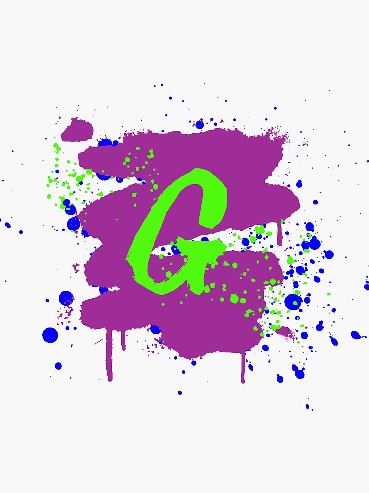 "Letter G" Sticker for Sale by Brightandvivid | Redbubble
