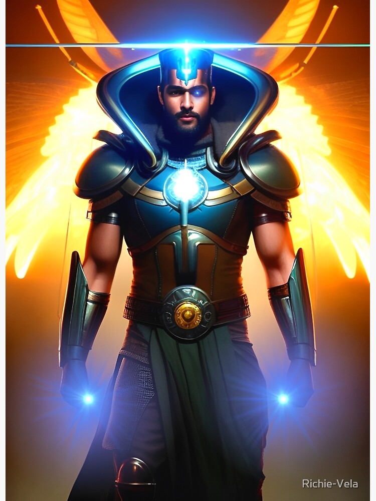 Lámina artística «Cyber Mythology - Estilo cibernético épico del Dios ...