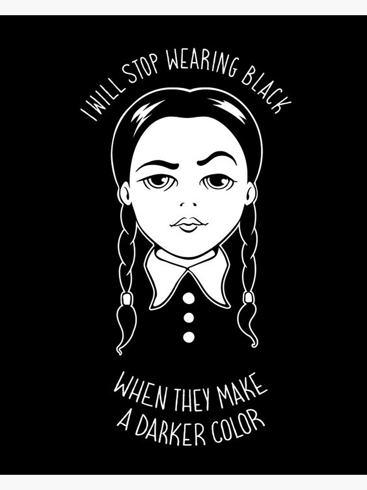 "Wednesday Addams Netflix Sticker" Sticker for Sale by Wwednesday ...