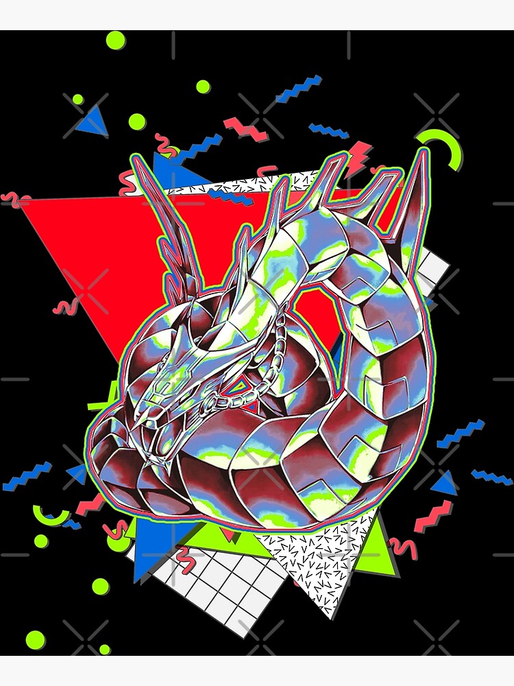 "Cyber Dragon *90s graphic design*" Poster for Sale by Carryneon ...