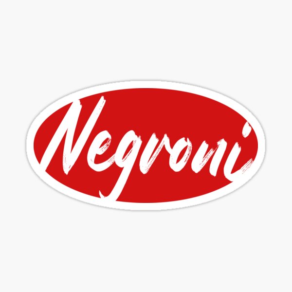 "Negroni" Sticker for Sale by brasevko | Redbubble