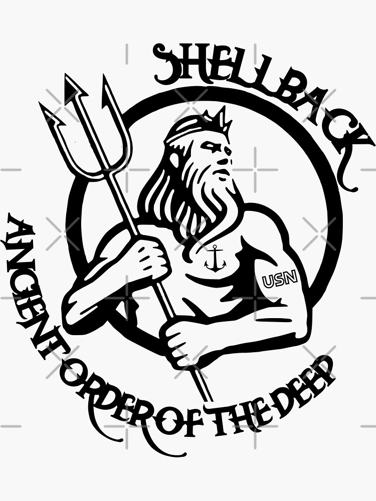 "The Significance of the Shellback" Sticker for Sale by mdhoutfitters ...