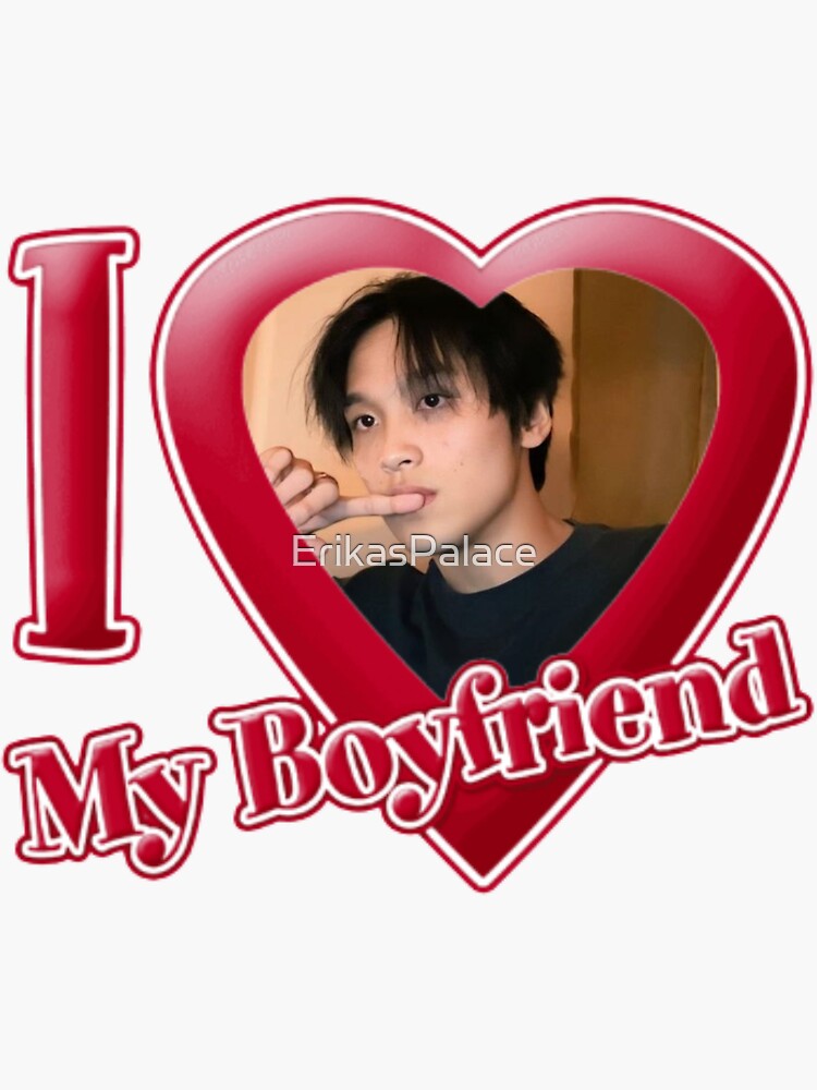 "Haechan NCT "I love my boyfriend"" Sticker for Sale by ErikasPalace ...