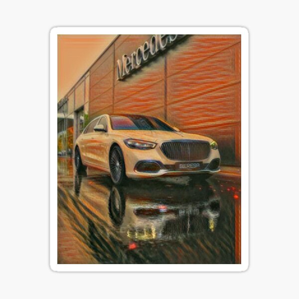 "Mercedes Maybach S-class" Sticker for Sale by OrangeCars | Redbubble