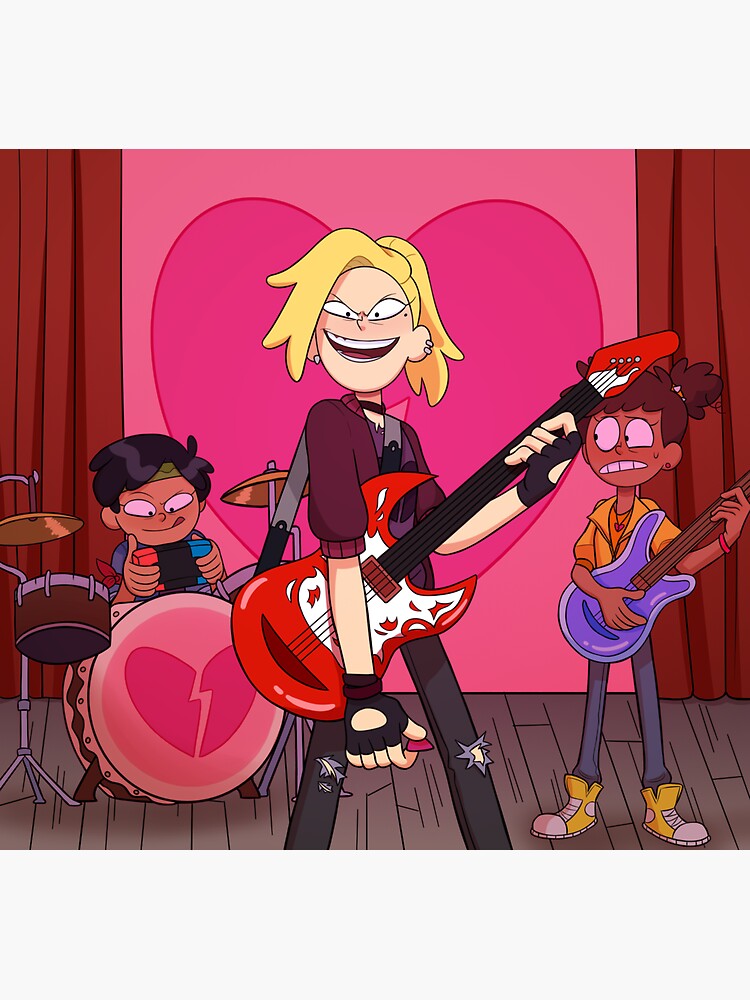 Pegatina «Sasha y los Sharps - Amphibia - Sasha, Anne, Marcy» de ...