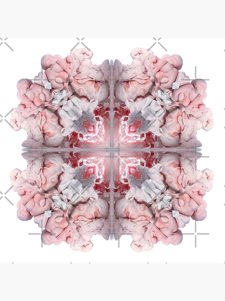 "Beautiful pink pattern in soft pastel colors. Pink cloud mandala ...