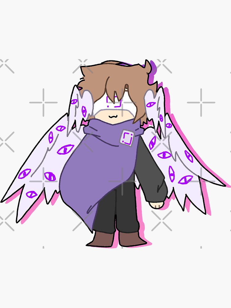 "Watcher grian with backdrop" Sticker for Sale by WillowTheCat- | Redbubble