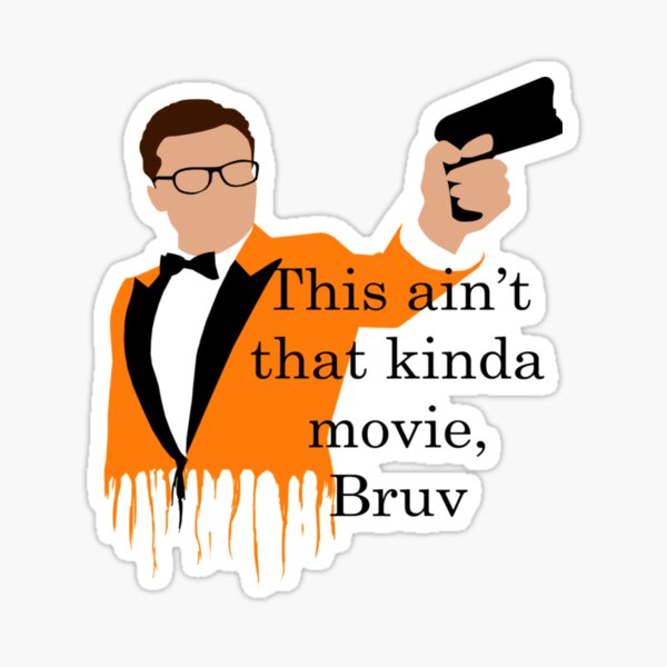 "Kingsman " Sticker for Sale by Svoncek | Redbubble