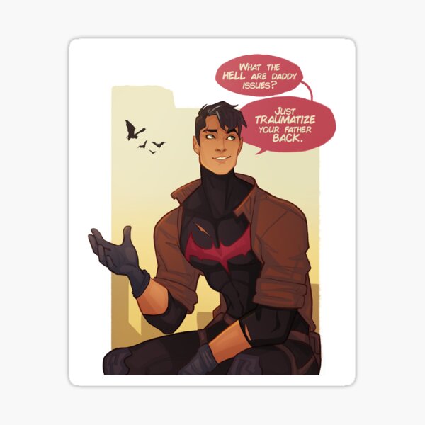 "daddy issues" Sticker for Sale by ninalinovna | Redbubble